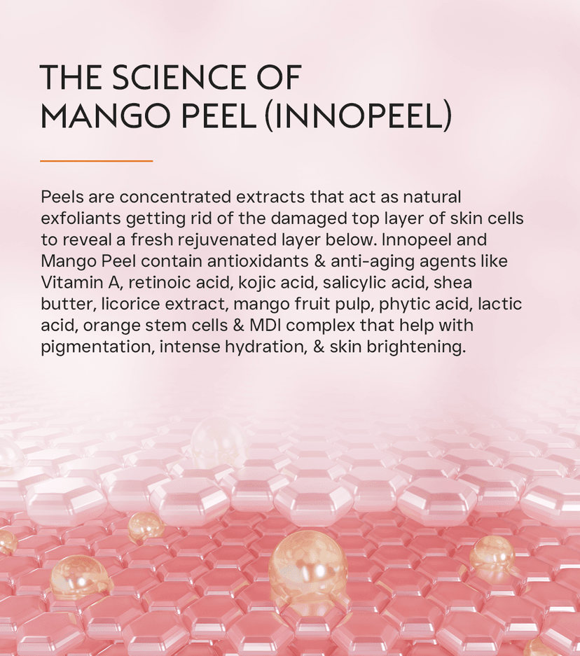 Inno Peel & Mango Peel Skin Whitening Face Exfoliation | VLCC